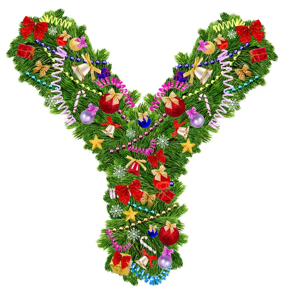 Letter N. Christmas tree decoration Stock Photo by ©Byelikova 14622501