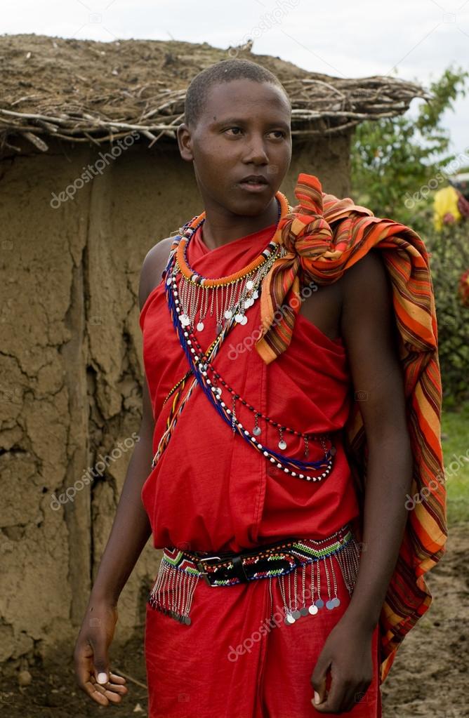 Maasai in traditional clothes Stock Photo by ©Byelikova 20977349