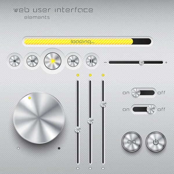 Web user interface design elements. Vector Stock Vector Image by ...