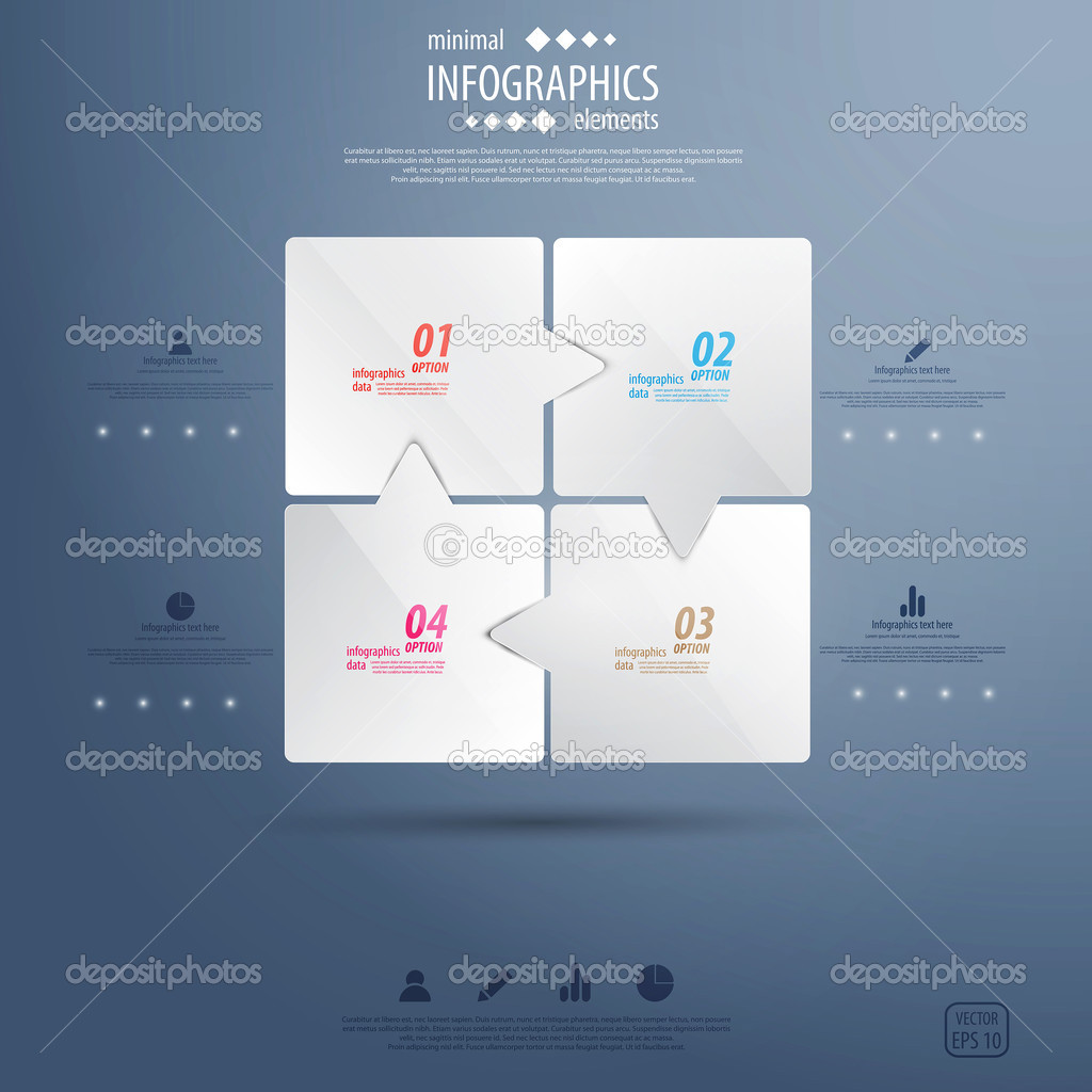 Infographics glass panels. Vector Stock Vector Image by ©darkovujic ...