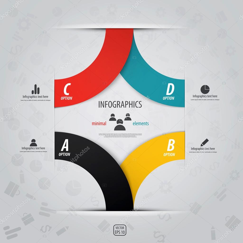 Minimal infographics design. Vector Stock Vector Image by ©darkovujic ...