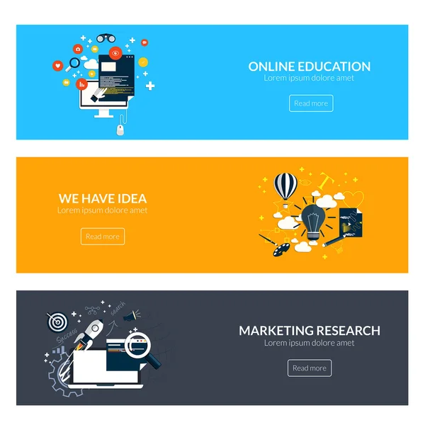 E learning banners Stock Vectors, Royalty Free E learning banners Illustrations | Depositphotos