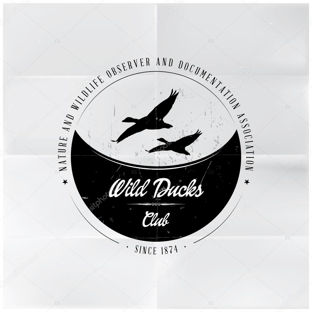 Wild Ducks Club Badge Stock Vector Image by ©shantiShanti #41070277