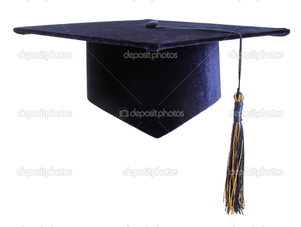Education student cap isolated on white — Stock Photo © ronstik #48123659