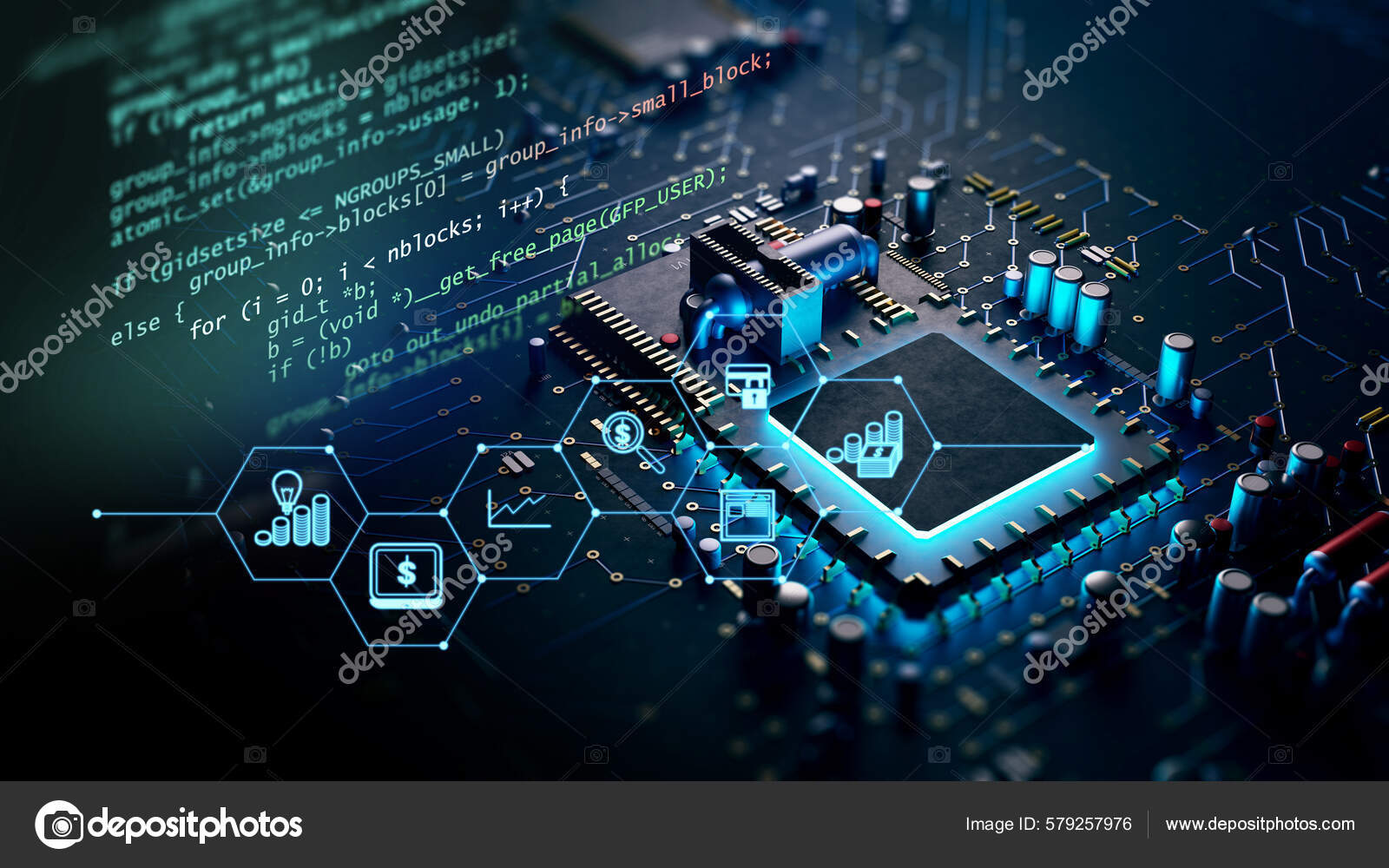 Programming Code Abstract Technology Background Software Developer Computer Script Illustration