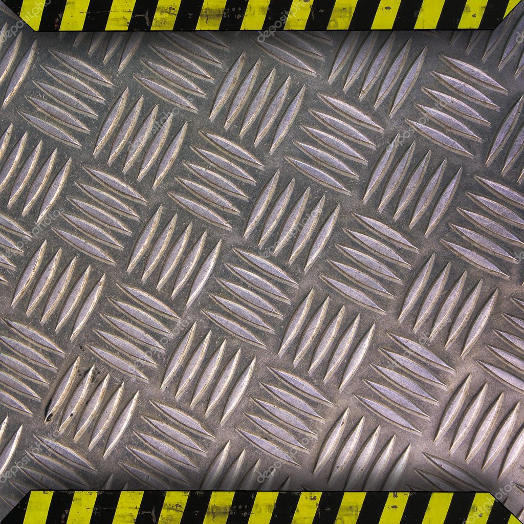 Metal background with warning stripe Stock Photo by ©roobcio 33239301