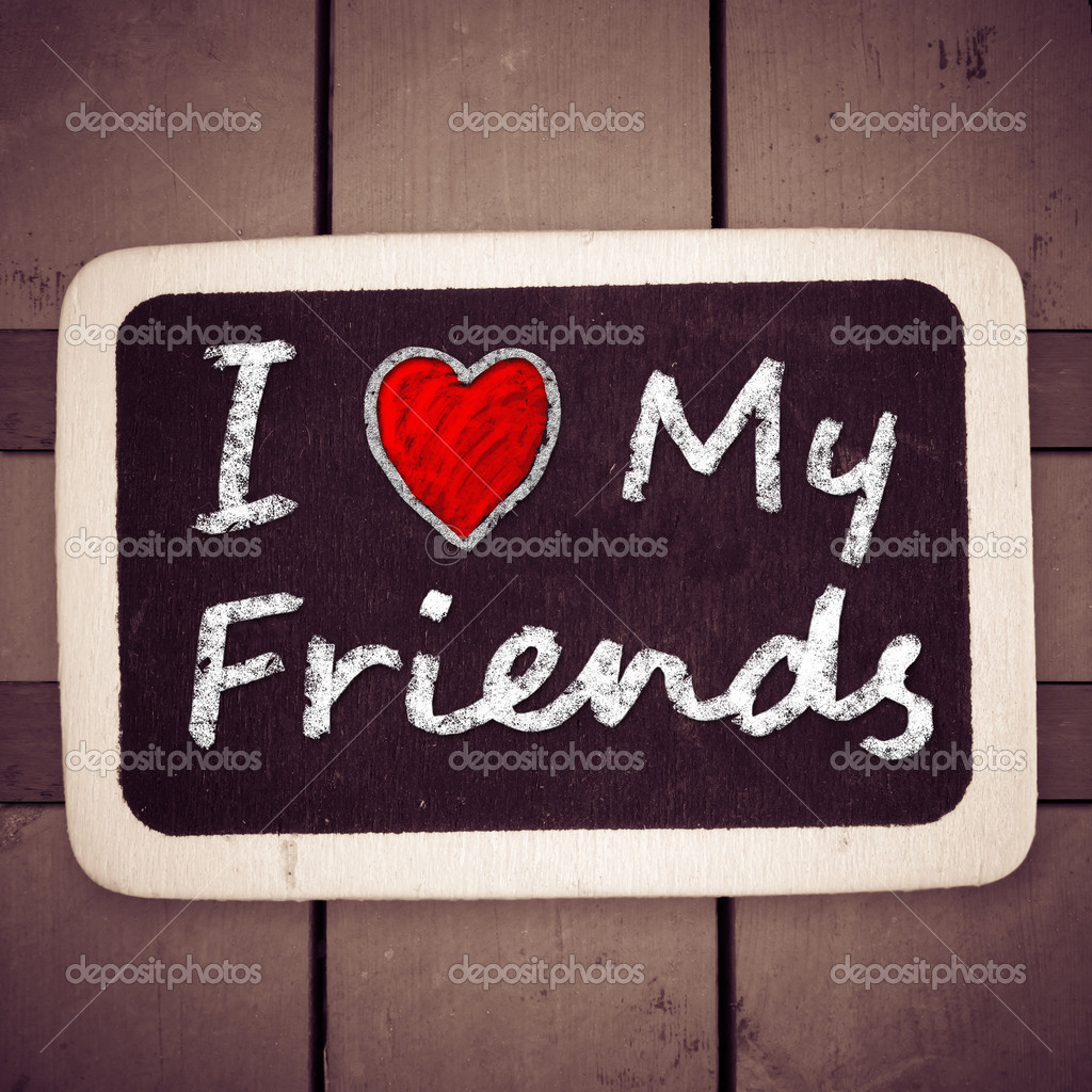 I love my friends — Stock Photo © roobcio #38112183