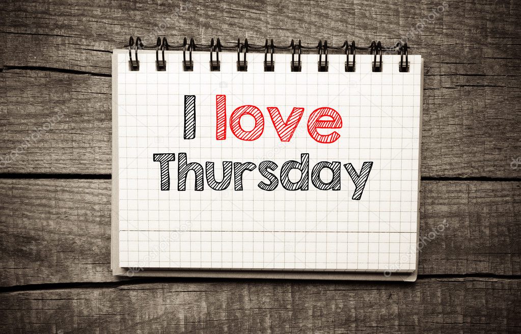 I Love thursday — Stock Photo © roobcio #41230001