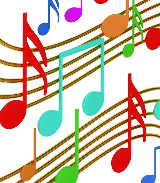 Imágenes de Notas musicales de color, fotos de Notas musicales de color sin royalties ...