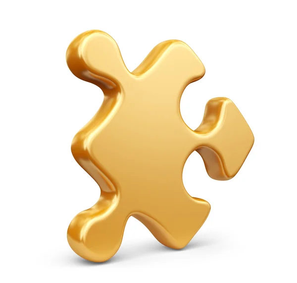 Single jigsaw puzzle piece. 3D Icon isolated on white background Stock ...