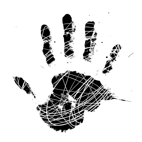 Hand Print Vector Free Download