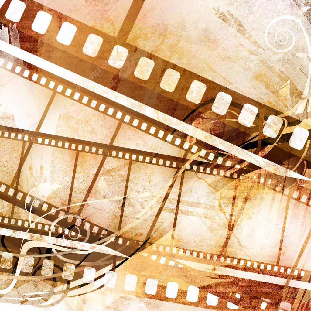 Vintage grunge texture with films strip — Stock Photo © zsoltercsei ...