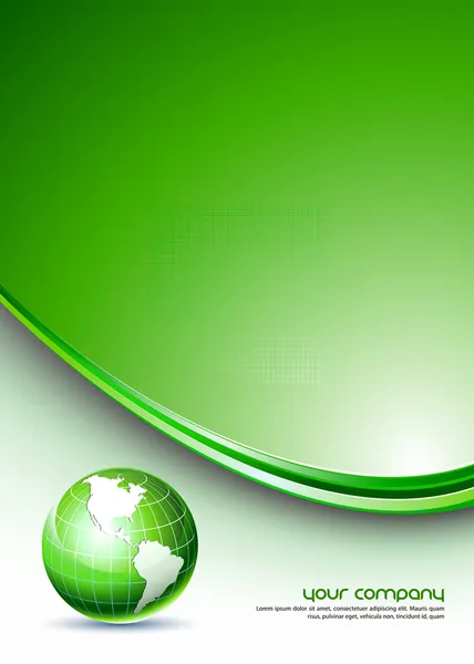 Template with earth globe Stock Vector by ©zsoltercsei 31315483