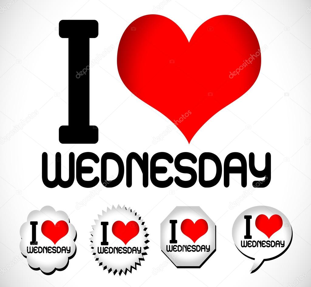 J'aime les jours de la semaine dimanche, lundi, mardi, mercredi, jeudi ...