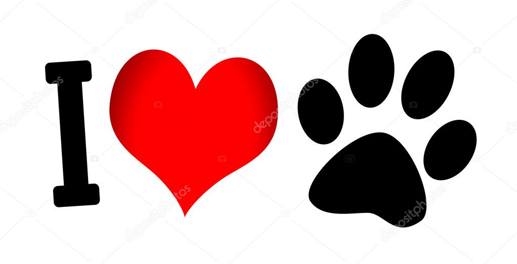 I Love Dog — Stock Vector © porjai #36615281