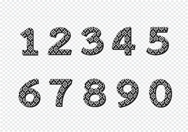 Números sobre fondo blanco imágenes de stock de arte vectorial ...