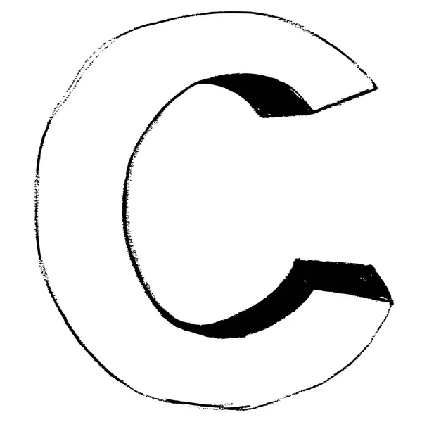 Bubble Letter Lowercase C
