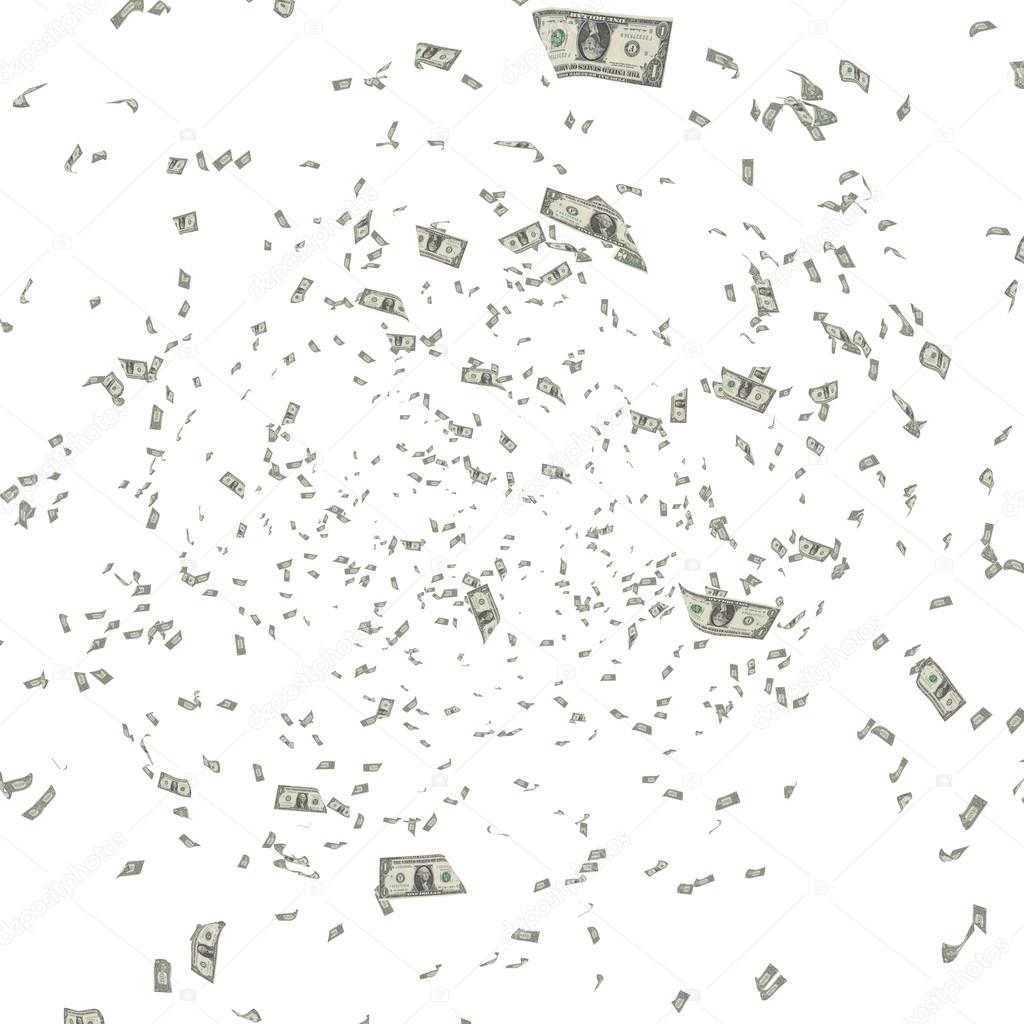 American Dollars Flying on white background Stock Photo by ©grasycho ...
