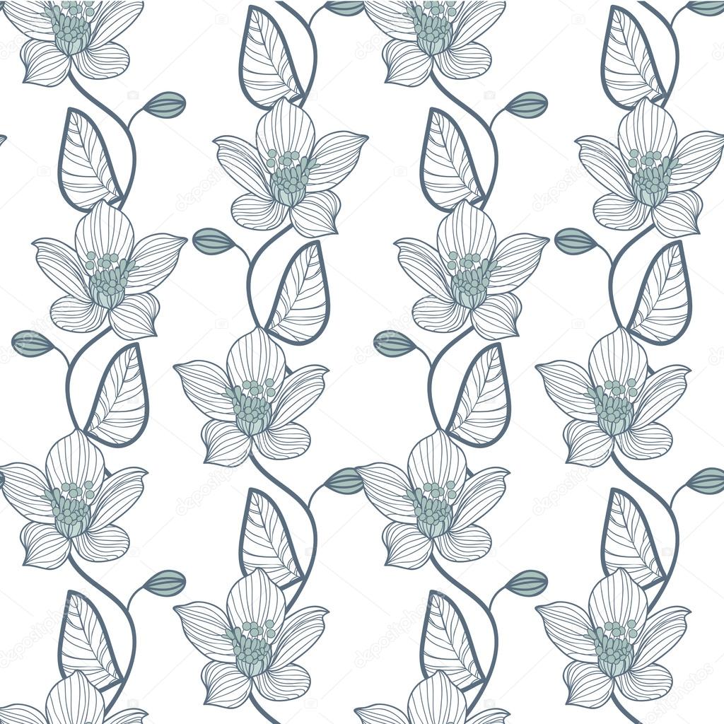 Seamless floral texture Stock Vector Image by ©suriko #20084435