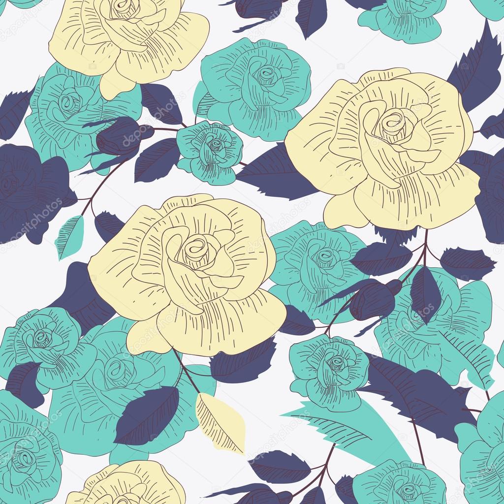 Roses texture Stock Vector by ©suriko 27474967