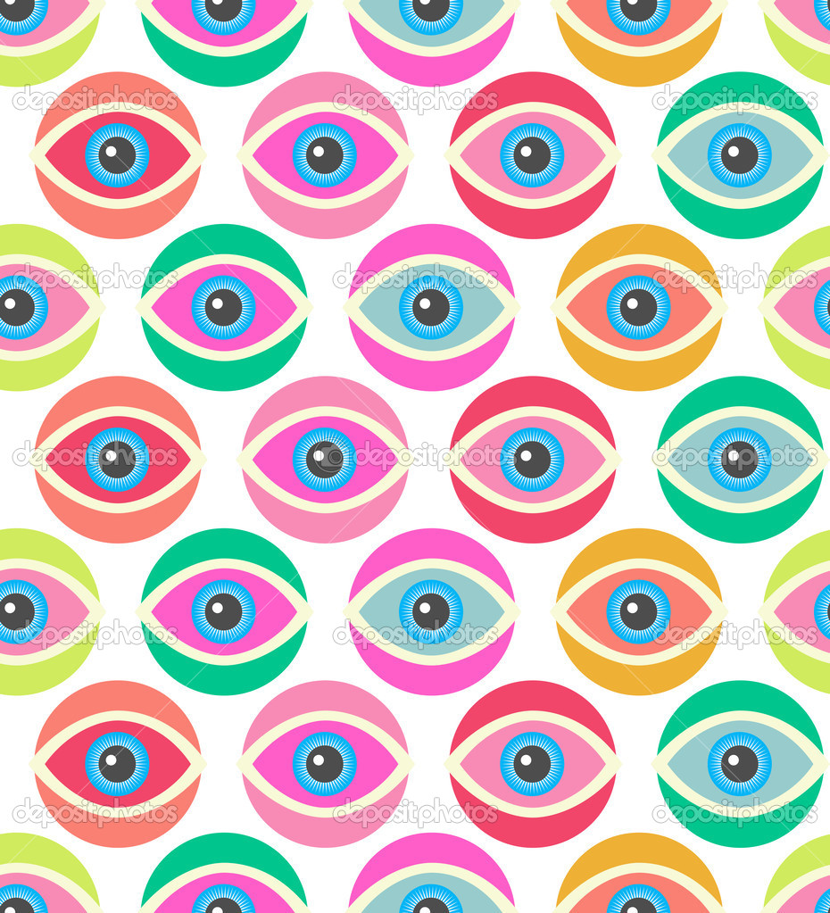 Seamless texture with eyes Stock Vector Image by ©suriko #47378271