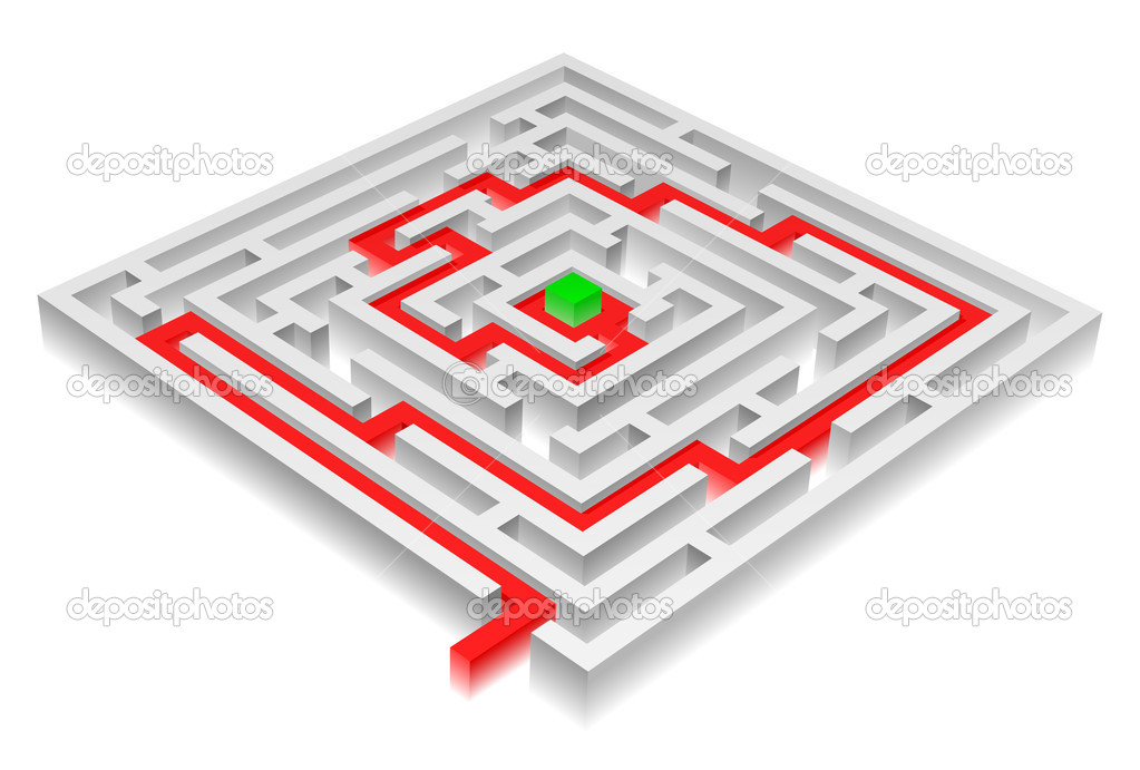 Solved maze Stock Vector Image by ©ctermit #17405141 Solved maze Stock Vector Image by ©ctermit #17405141