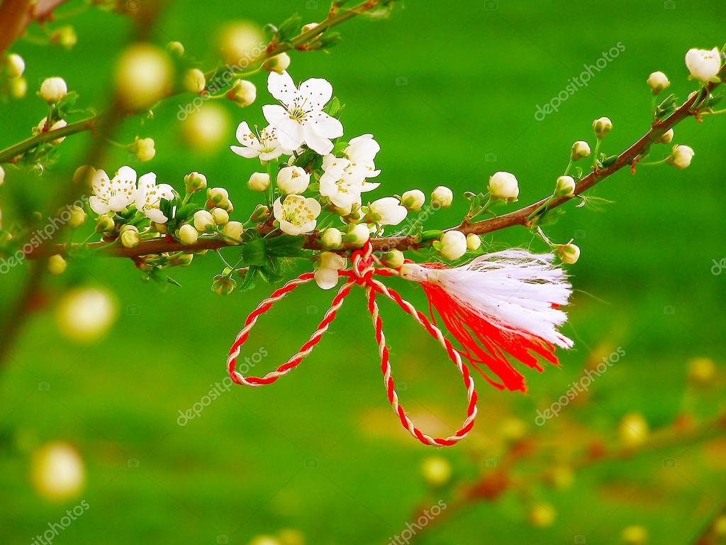 Martisor - romanian symbol of the beginning of spring. — Stock Photo ...