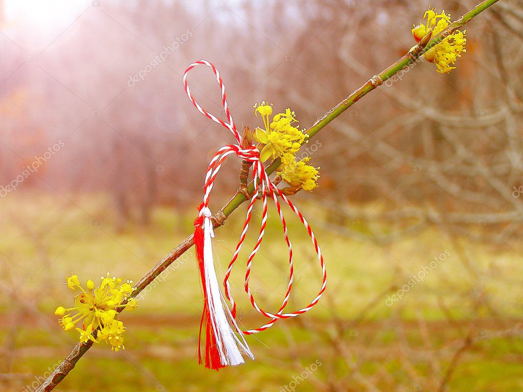 Martisor - romanian symbol of the beginning of spring. Stock Photo by ...