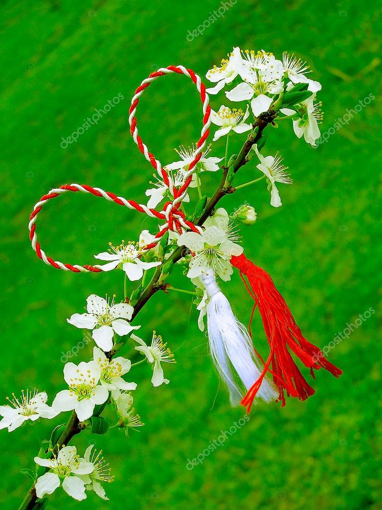 Martisor - romanian symbol of the beginning of spring. — Stock Photo ...