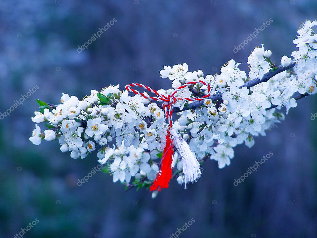 Martisor - romanian symbol of the beginning of spring. — Stock Photo ...