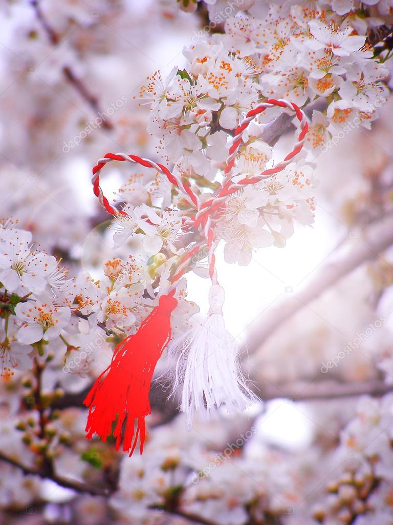 Martisor - romanian symbol of the beginning of spring. Stock Photo by ...