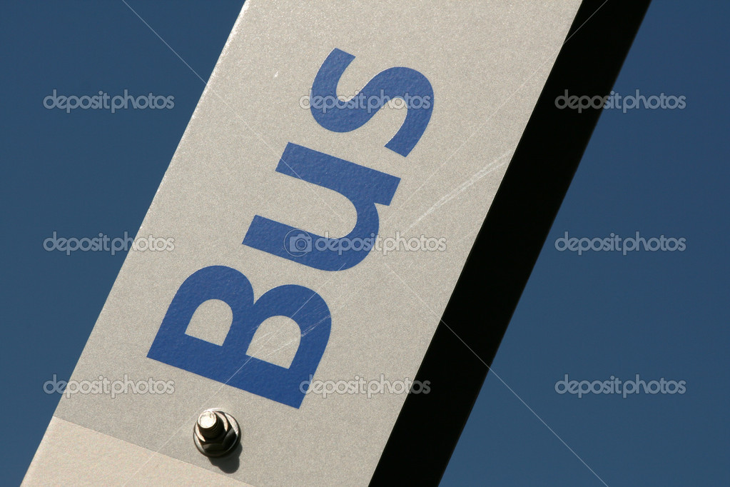 Bus Sign - Transportation Road Stop Sign Stock Photo by ©imagex 12476330