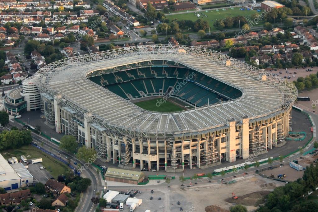 Estadio de Twickenham rugby - arial vista de Londres — Foto editorial ...
