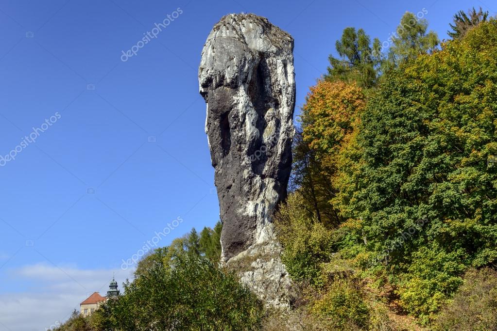 Roca llamada Maczuga Herkulesa en el Parque Nacional Ojcow 2025
