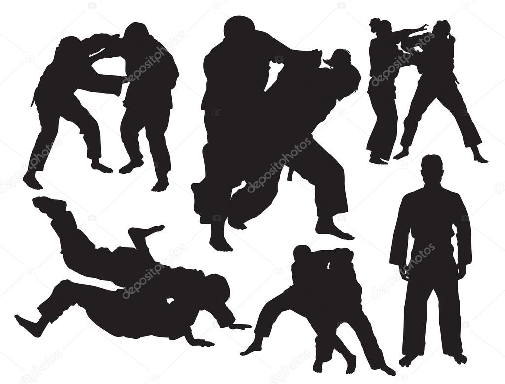 Judo vector — Stock Vector © YurikswO #13674349