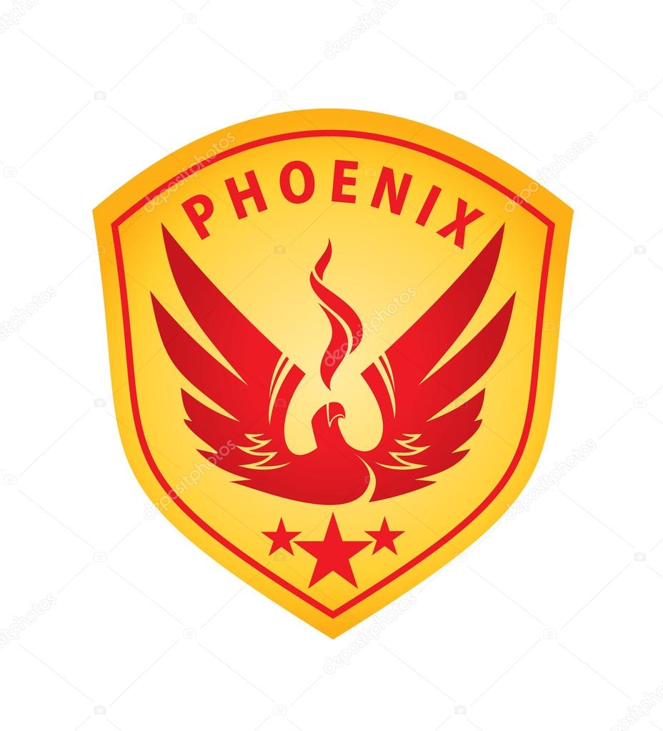 Phoenix vector emblem — Stock Vector © YurikswO #49983033