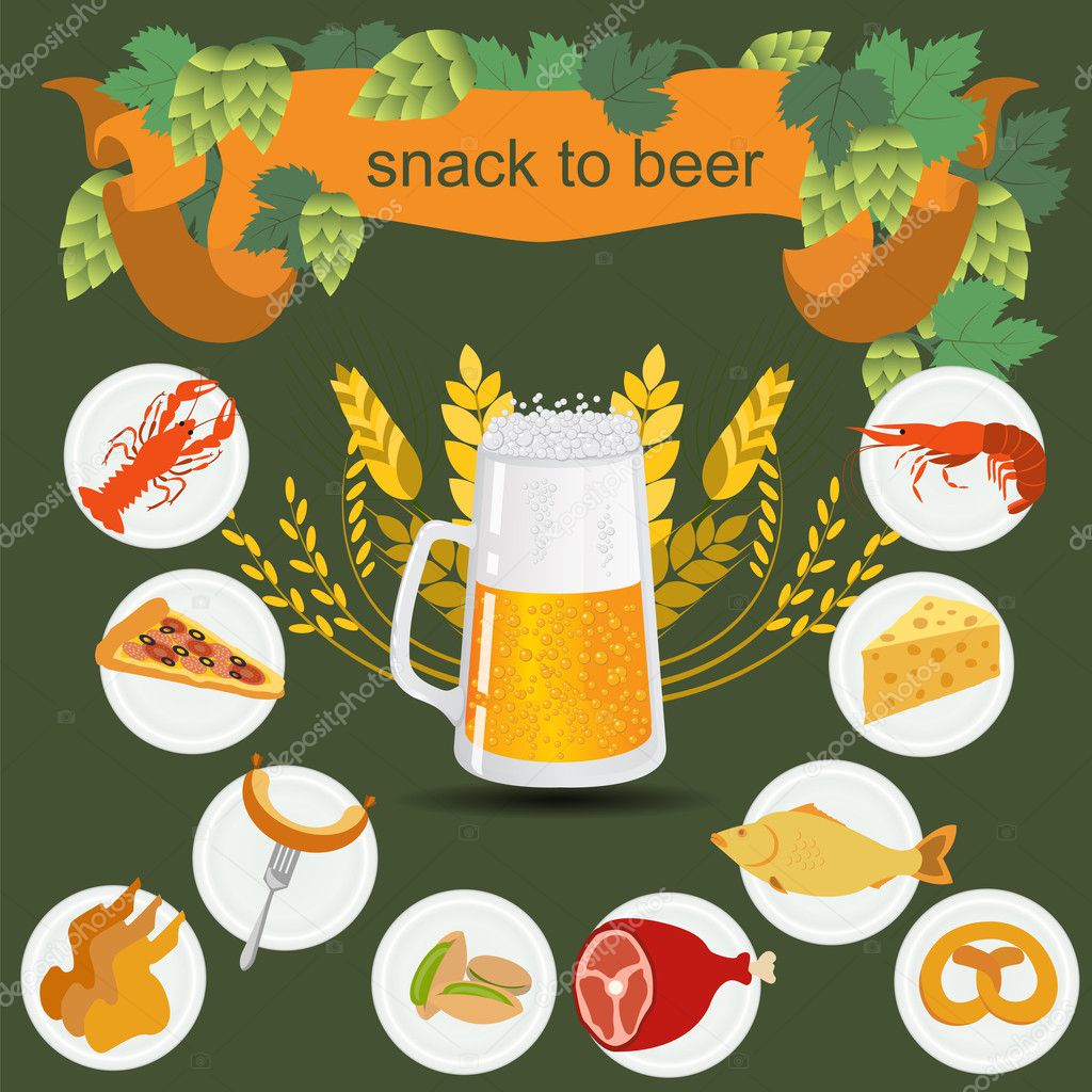 Beer snack infographics Stock Vector Image by ©A7880S #49914641
