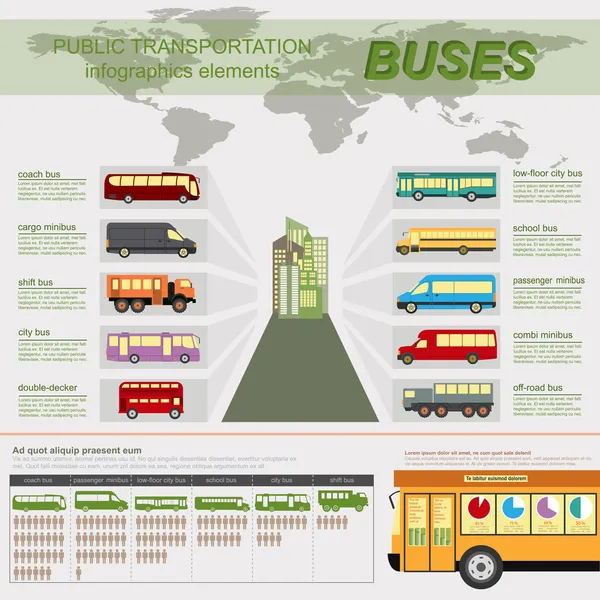 Transportation Infographic Template. — Stock Vector © VisualGeneration ...