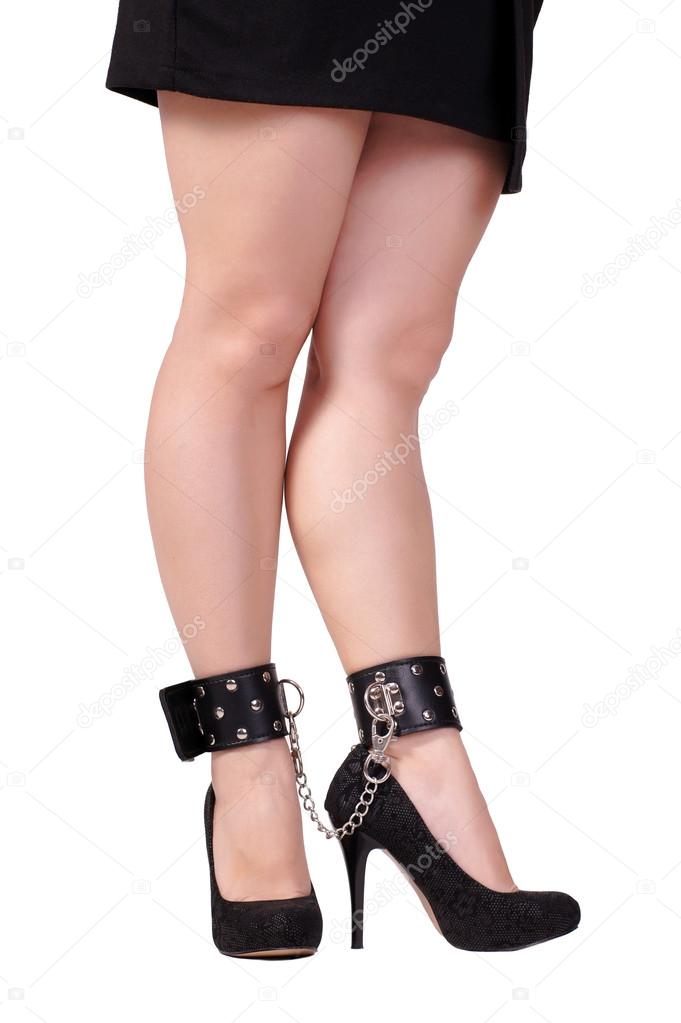 Girl in leather shackles. Stock Photo by ©seafox 16110331