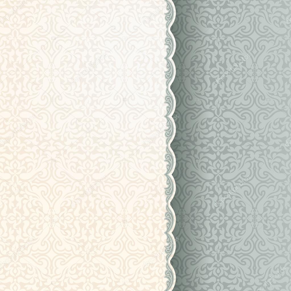 Vintage background, antique greeting card, invitation with lace Stock ...