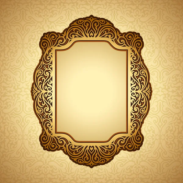 Vintage certificate with gold, luxury, ornamental frames Stock Vector ...