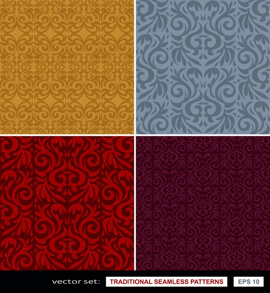 Vintage backgrounds, classic ornament, beautiful seamless pattern — Stock Vector © meginn #21526071