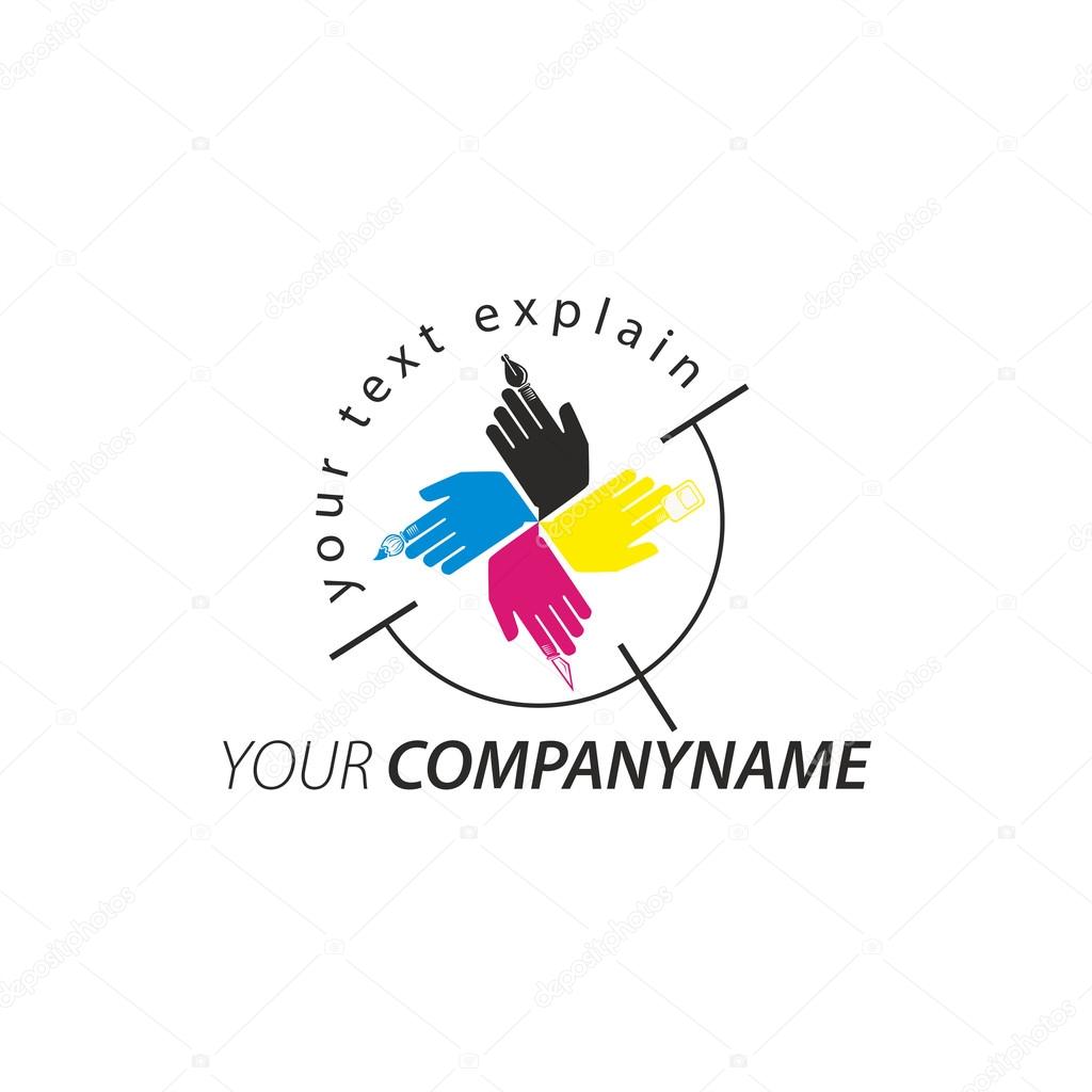 Logo 4 color 4 hands Stock Vector Image by ©pstocks #45578451