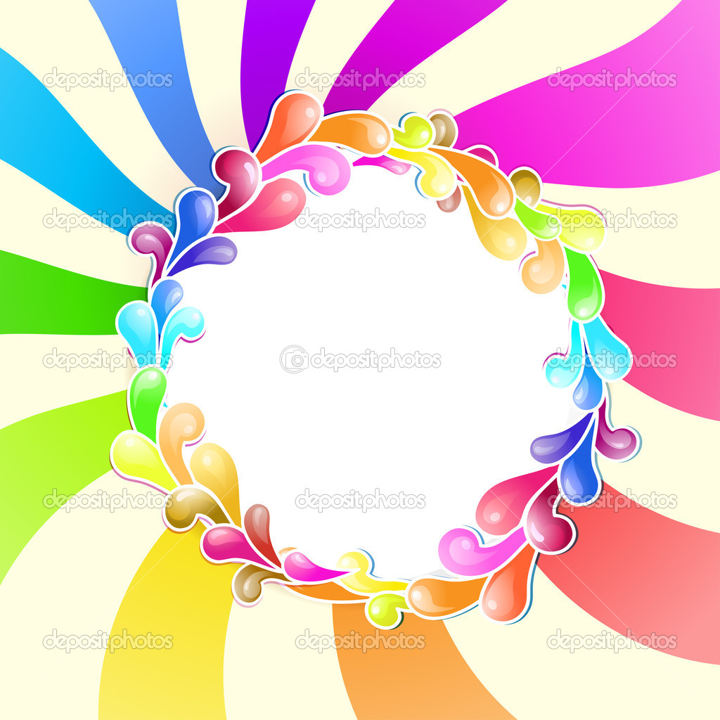 Frame with jelly shapes — Stock Vector © Merlinul #28489641
