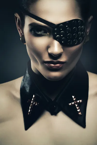 Sexy woman with eye-patch Stock Photo by ©alexannabuts 35078179