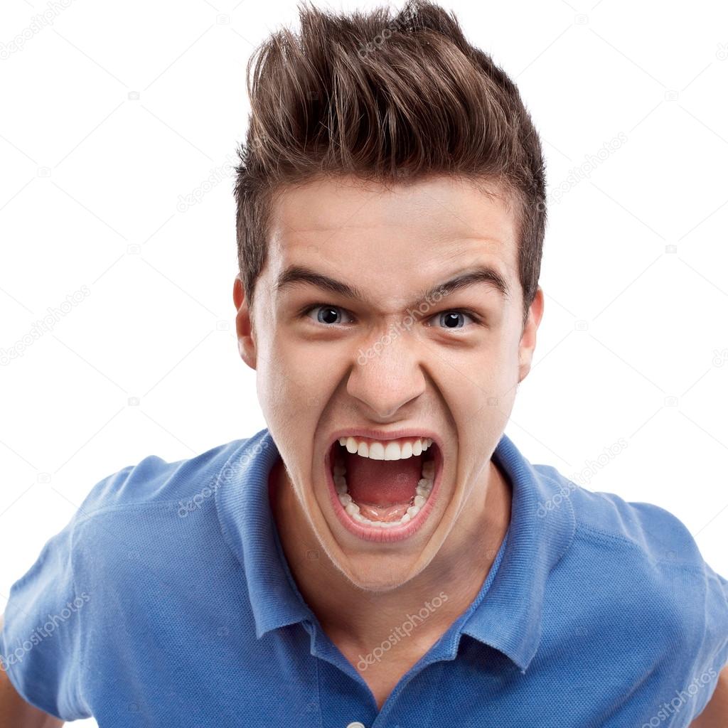 Angry man shouting Stock Photo by ©georgemuresan 35861415