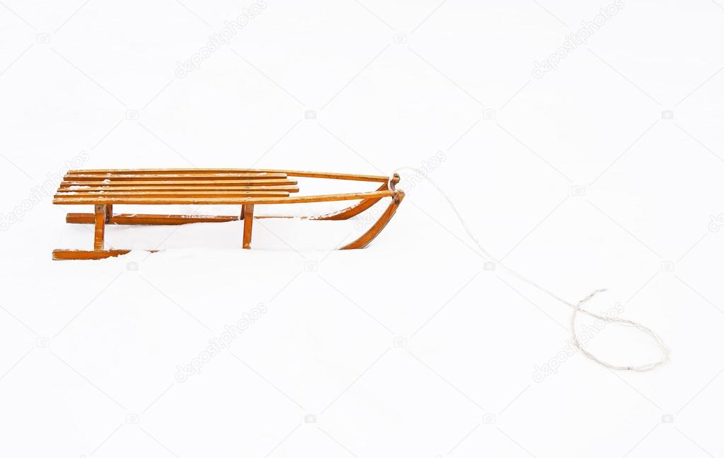 Wooden sled — Stock Photo © Deaurinko #21439193