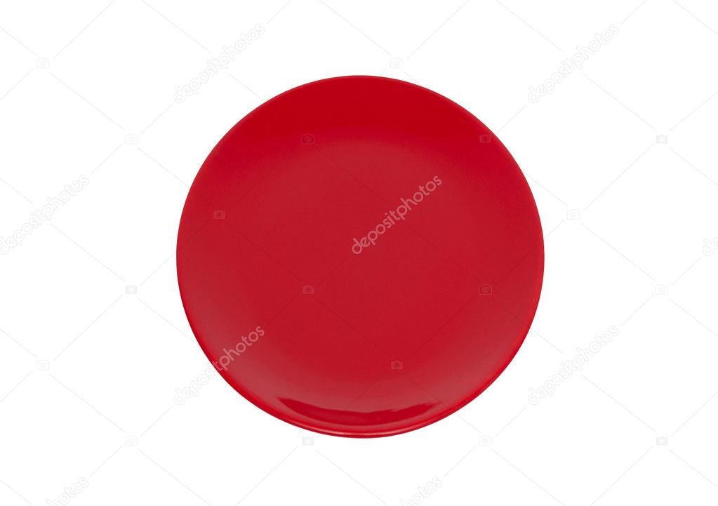 Red plate — Stock Photo © Deaurinko #37402687