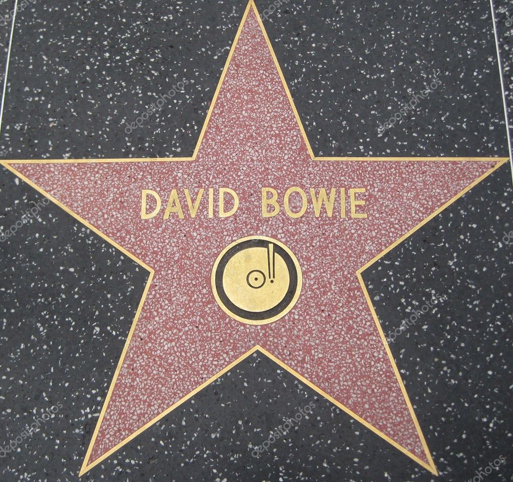 David Bowie's Star at the Hollywood Walk of Fame — Foto editorial de ...