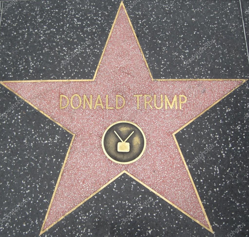 Donald Trump's Star at the Hollywood Walk of Fame – Stock Editorial ...